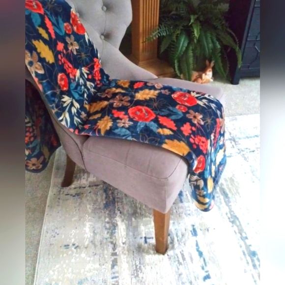 Home Reflections | Bedding | Reversible Plush Harvest Throw Indigo 6 X ...